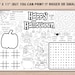Printable Halloween Activity Sheet With Games for Kids - Etsy Canada
