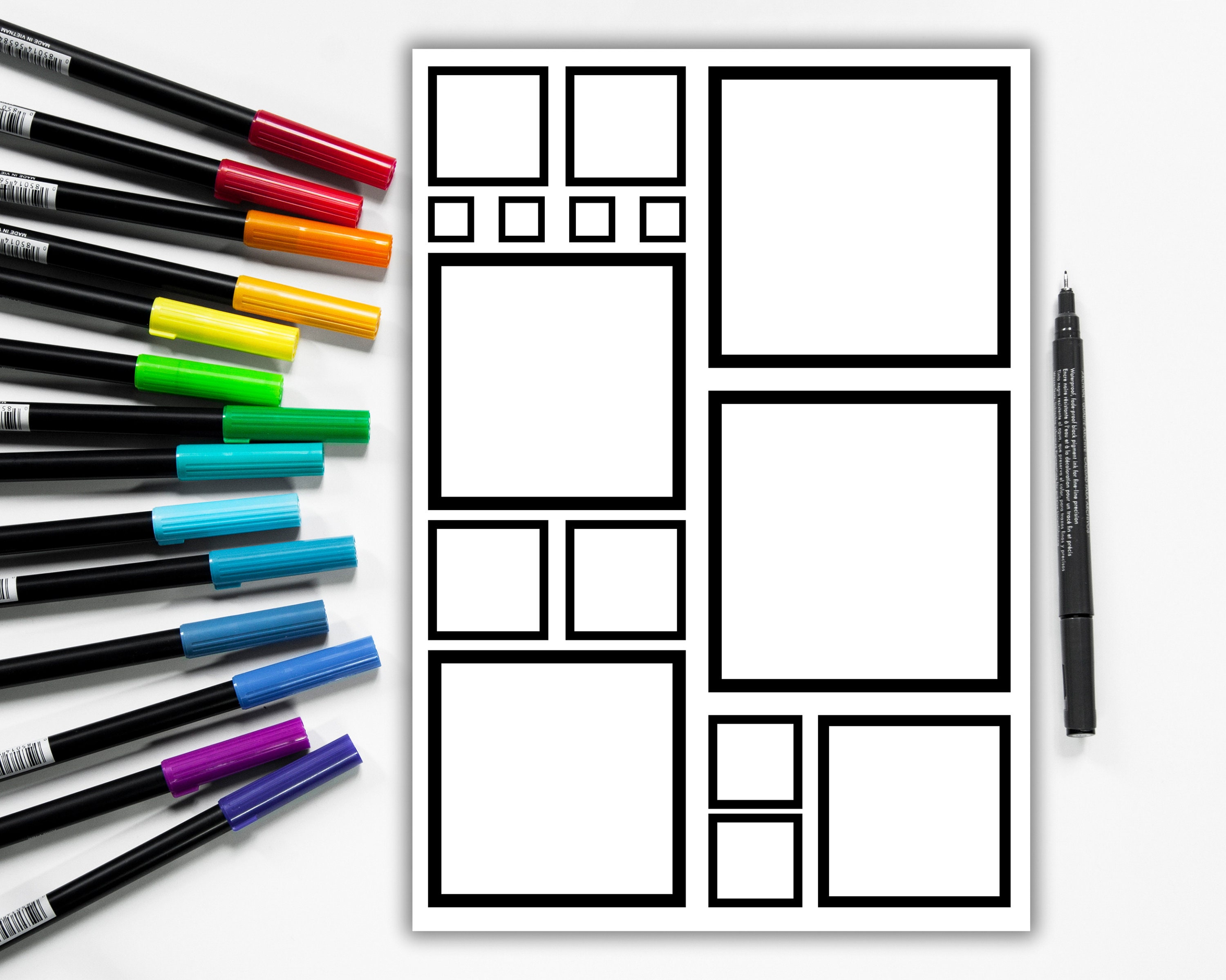 Easy Coloring Page Bundle, Simple Coloring Page, Bold Easy Coloring ...