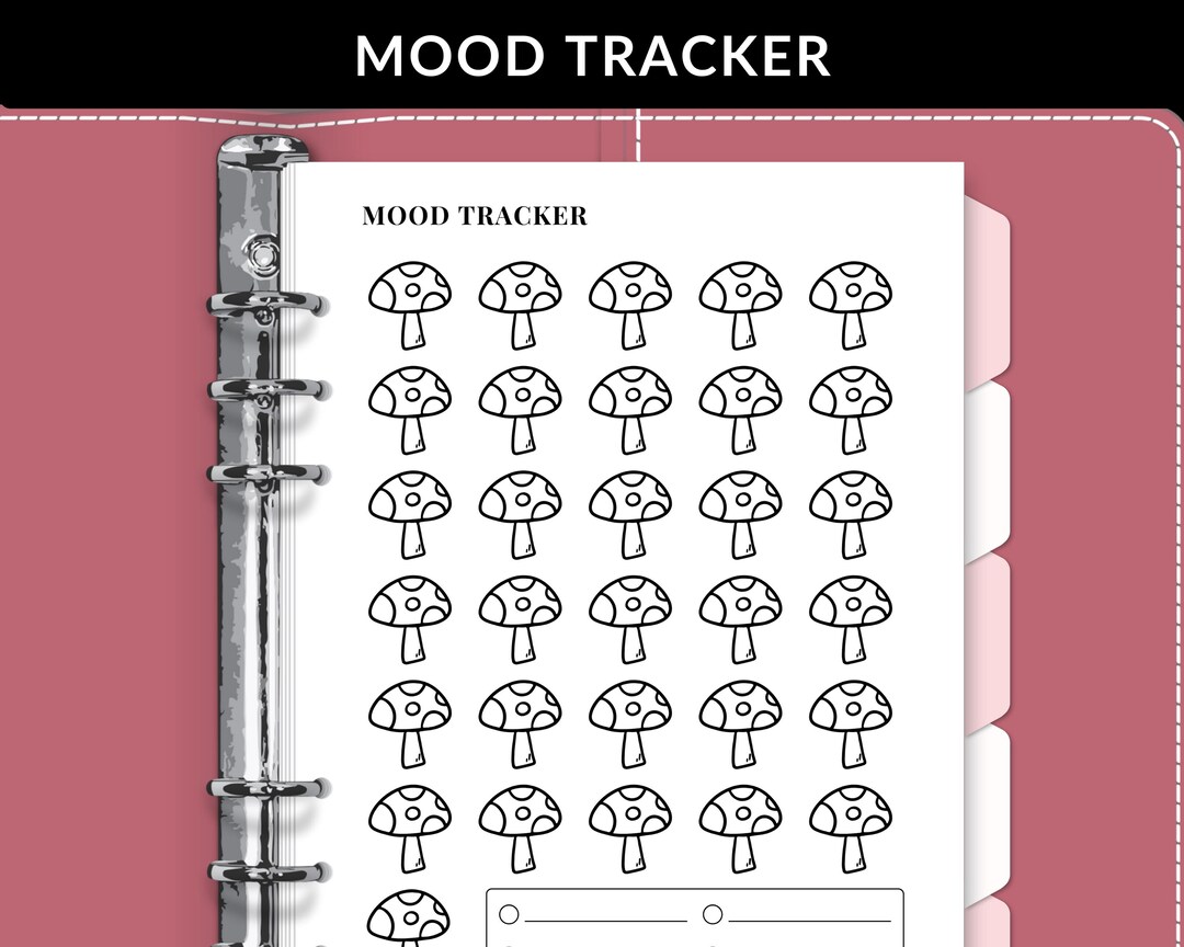 Mushroom Mood Tracker, Printable Journal Page (PDF) - Etsy