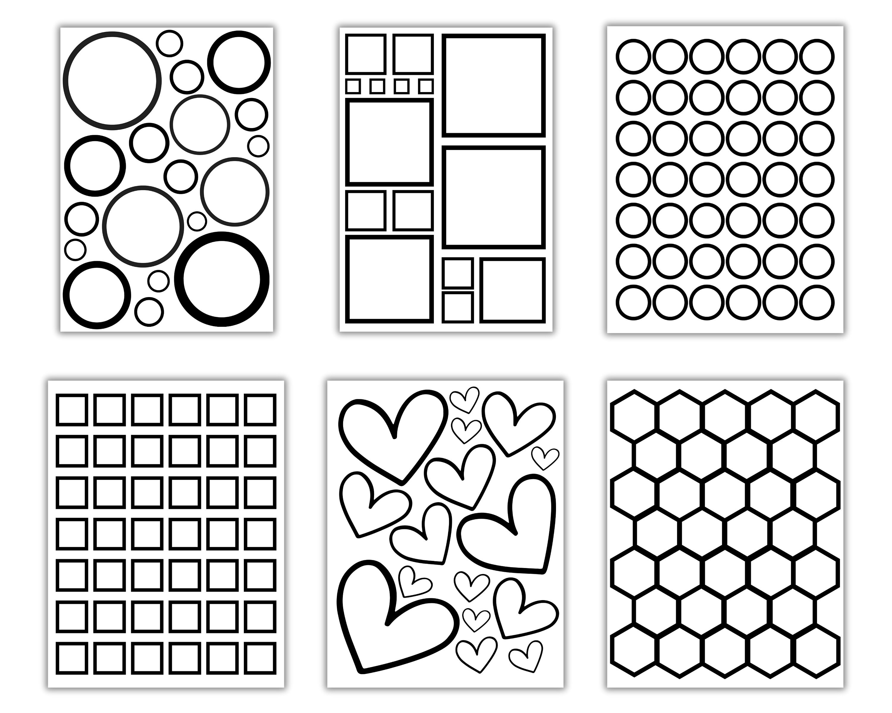 Easy Coloring Page Bundle, Simple Coloring Page, Bold Easy Coloring ...