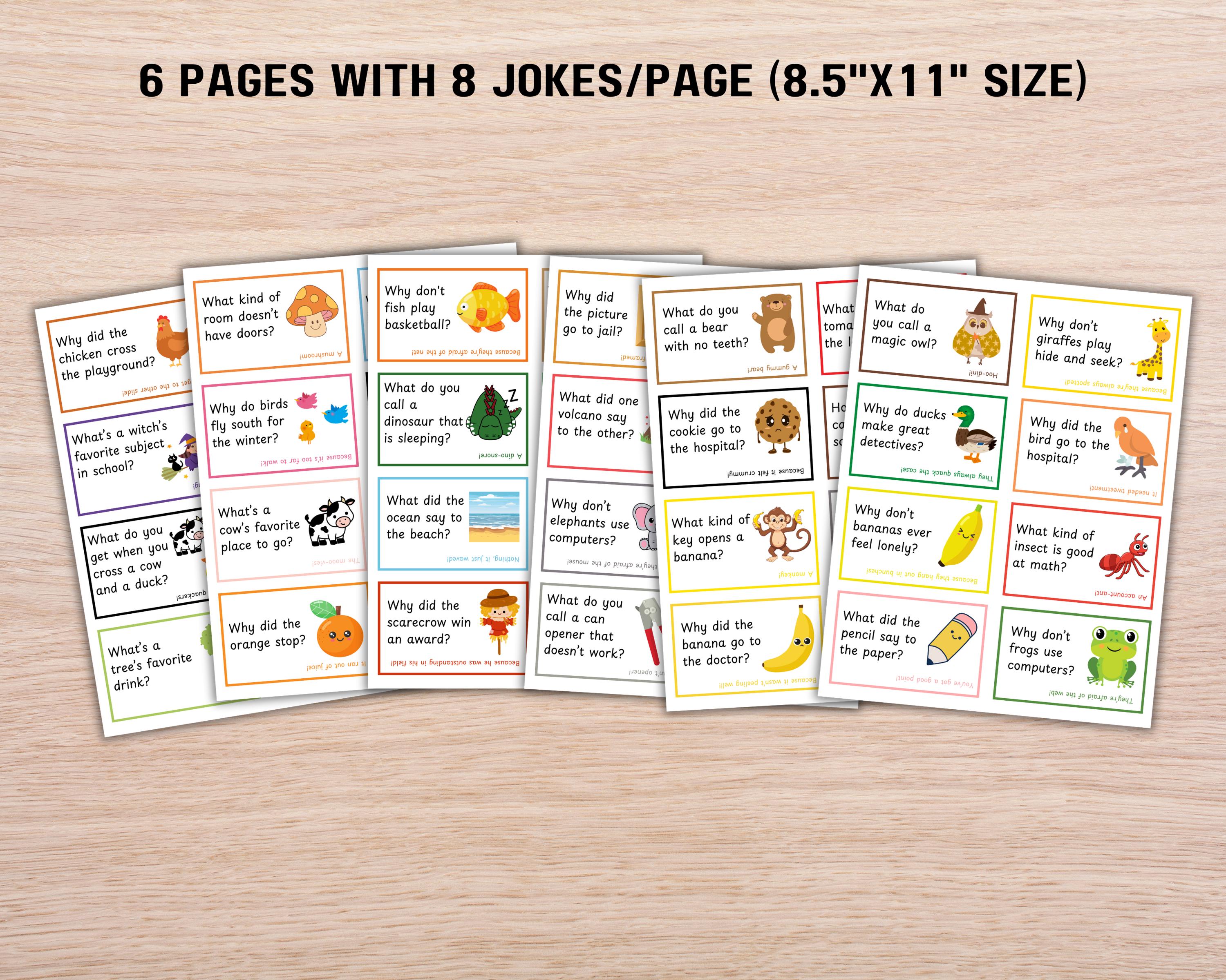 Lunchbox Jokes, Printable Lunchbox Notes, Lunchbox Jokes for Kids ...