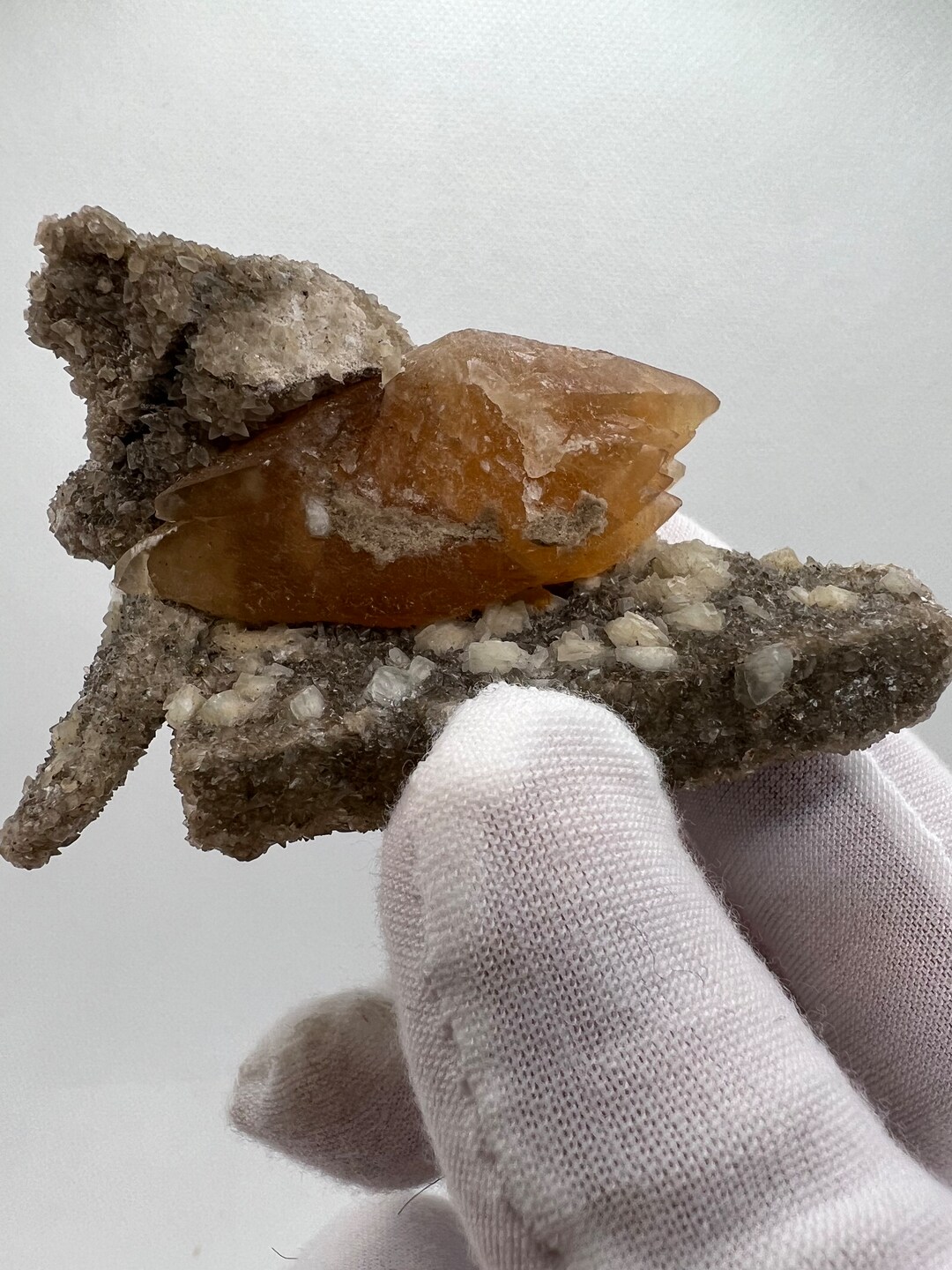 Calcite Crystal on Matrix - Mexico - Etsy