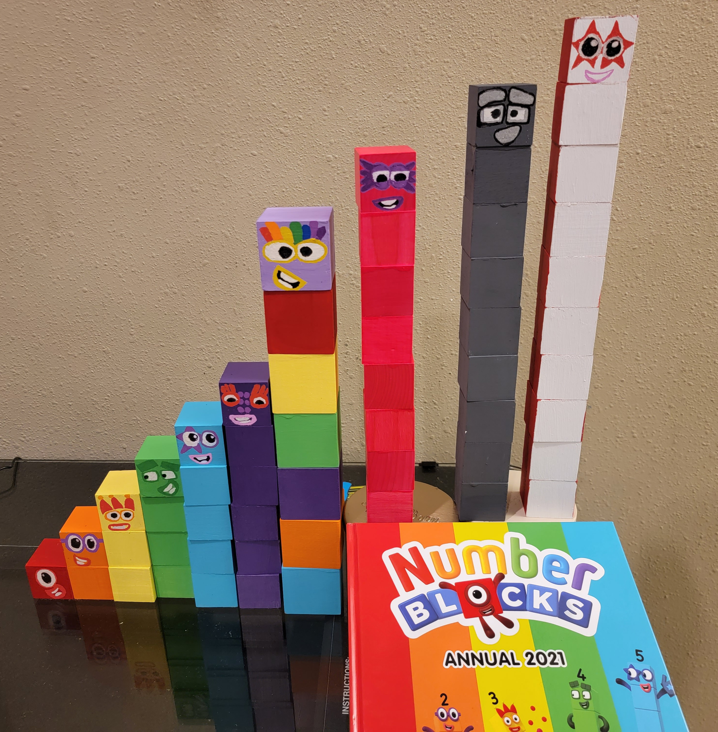 Handmade to Order NEW Numberblocks Wooden Cubes Toy Block That Are Hand ...