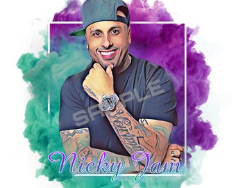 Nicky Jam Png - Etsy