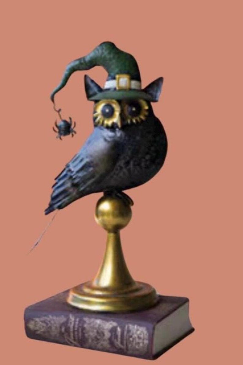 Painted Metal Owl - Etsy