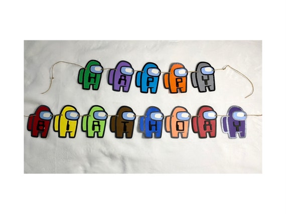 Among Us Birthday Banner Birthday Banner Personalized - Etsy
