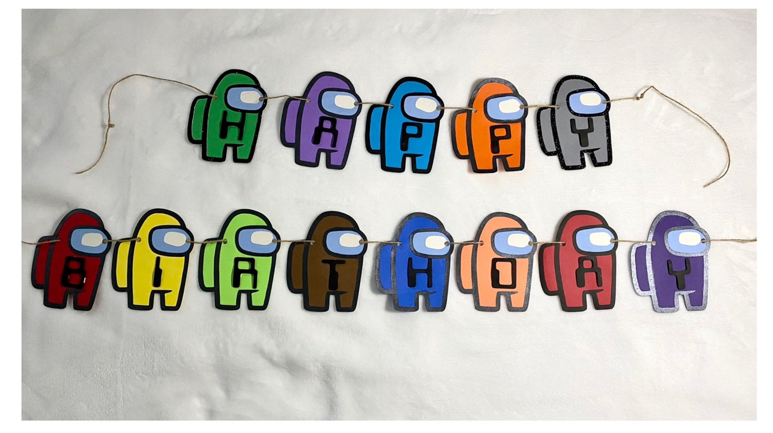 Among Us Birthday Banner | Birthday Banner | Personalized Banner ...