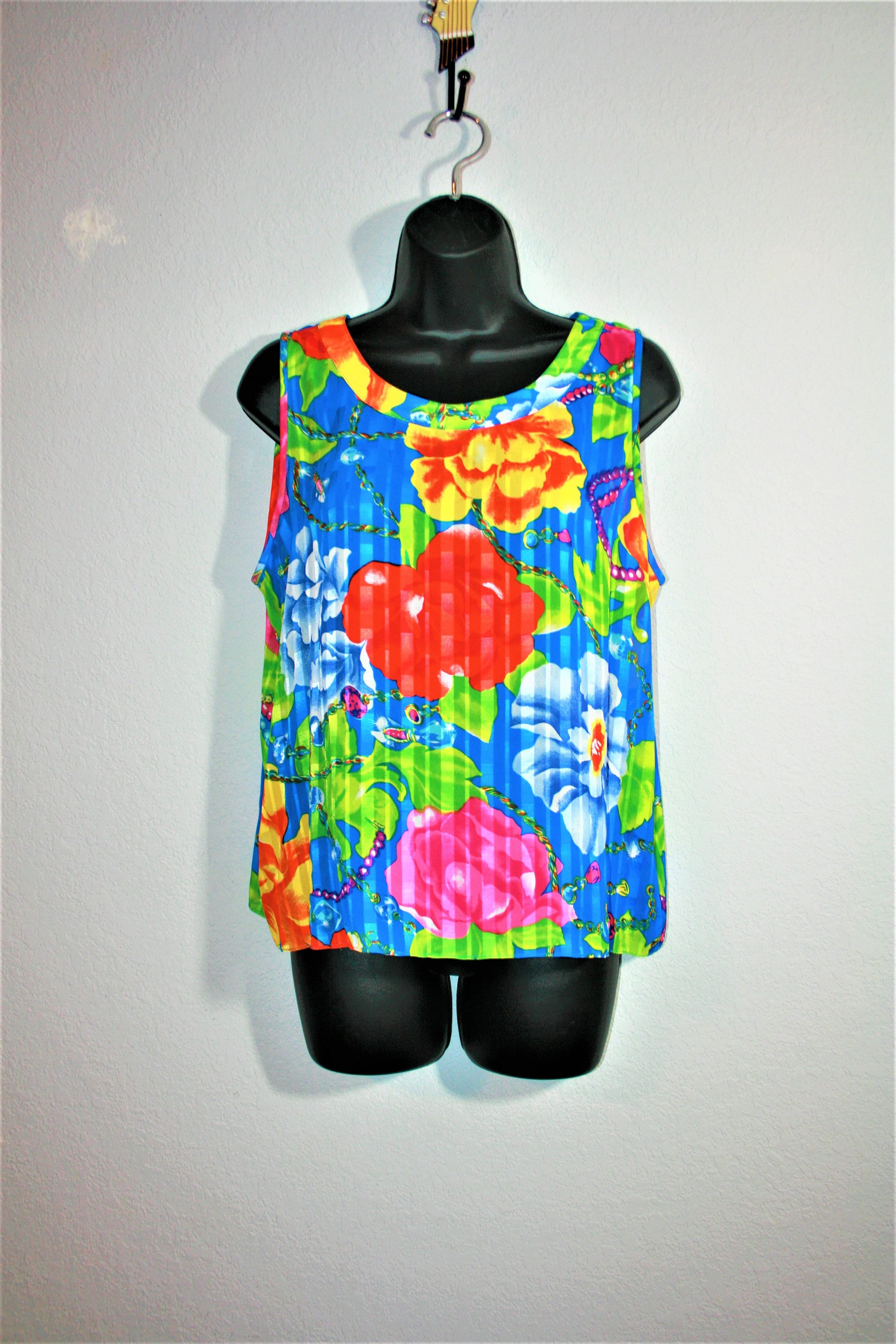 RARE! Vintage Kanga Collection by Dale Tryon 80s Floral Pleated 3 Piece ...