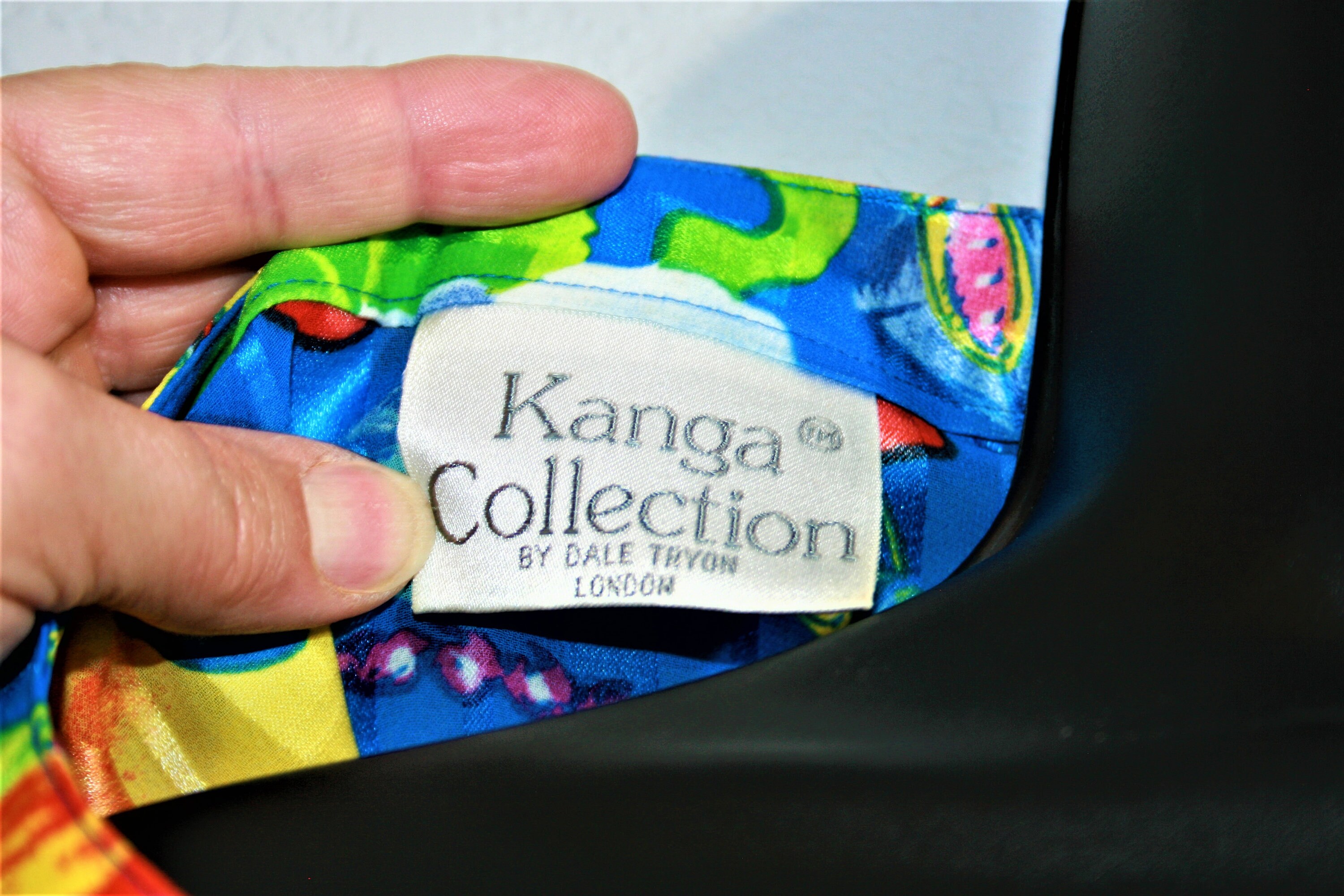 RARE! Vintage Kanga Collection by Dale Tryon 80s Floral Pleated 3 Piece ...