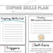 Coping Skills Worksheet - Etsy
