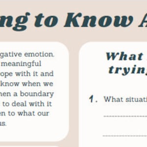 Getting to Know Anger Worksheet - Etsy