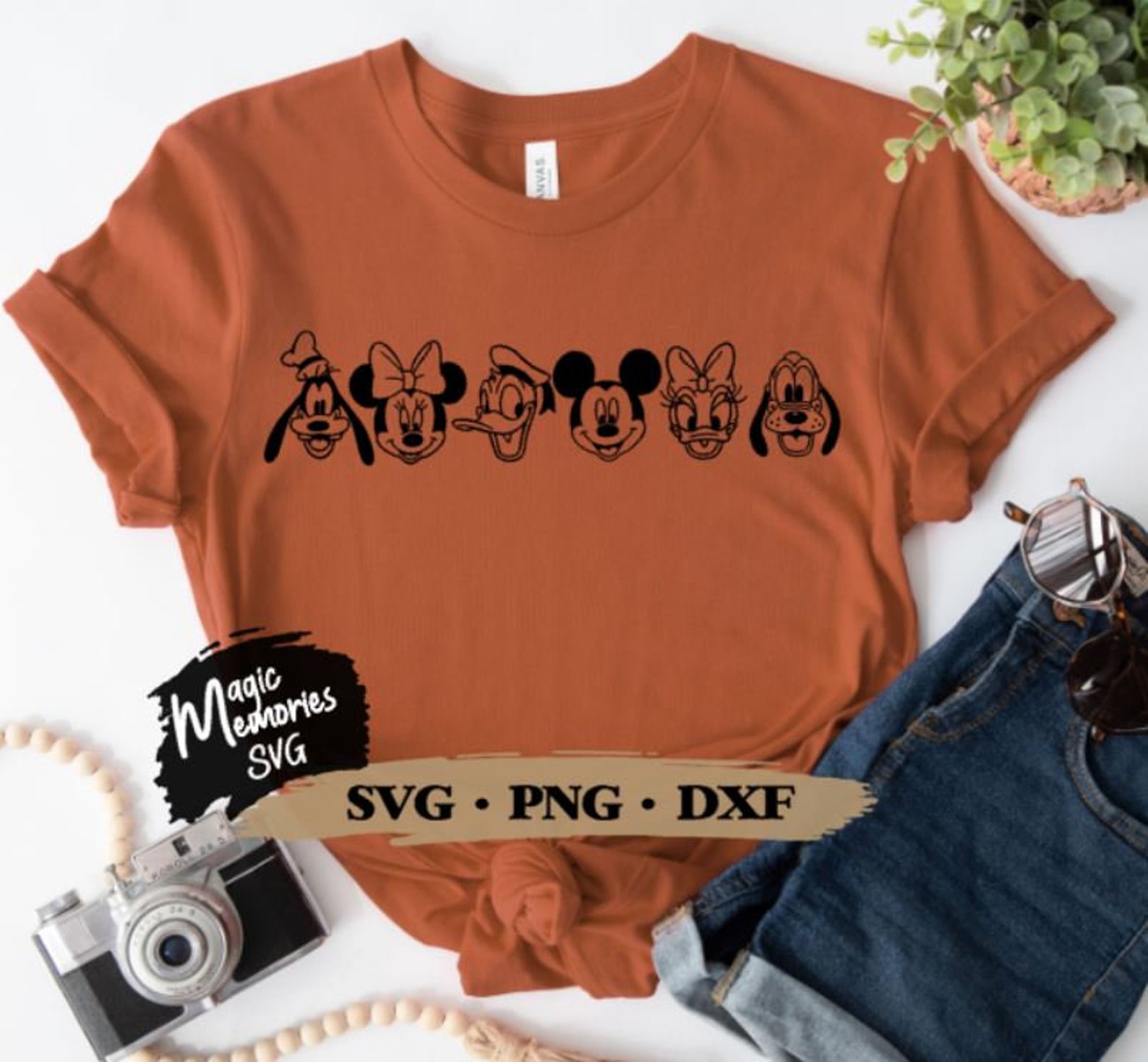 SVG. Mickey Characters Digital Download PNG DXF Cut File - Etsy