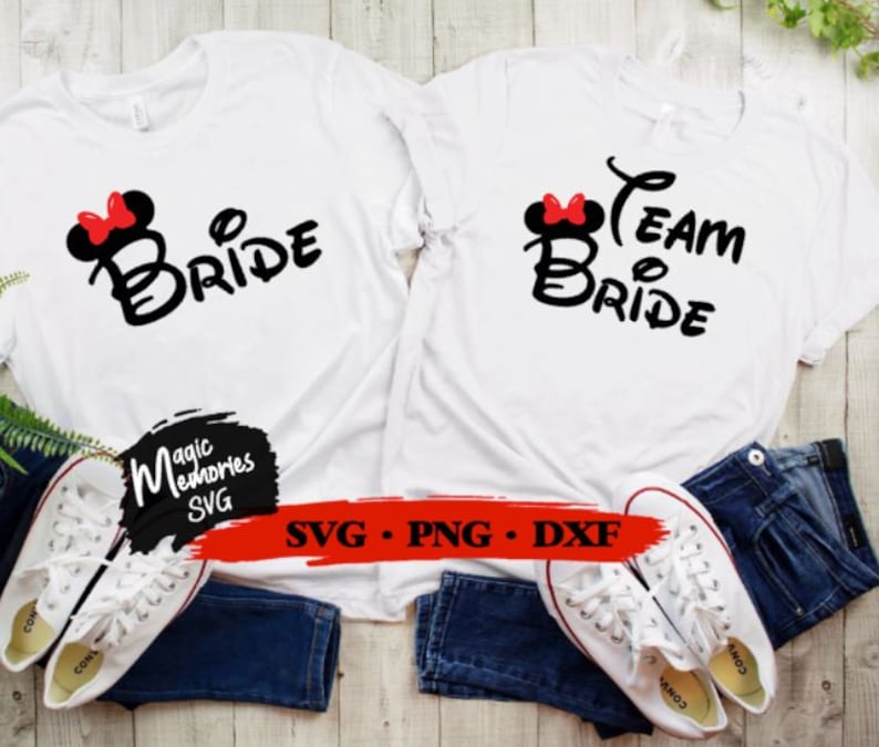 Minnie Bride and Team Bride Digital Download SVG and PNG Cut - Etsy