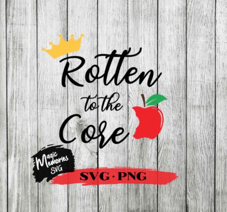 Rotten to the Core Digital Download SVG and PNG Cut File | Etsy