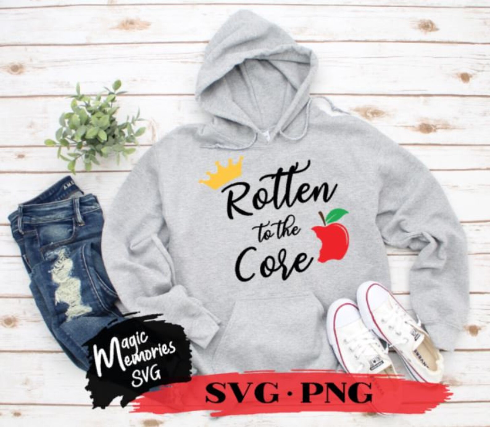 Rotten to the Core Digital Download SVG and PNG Cut File | Etsy