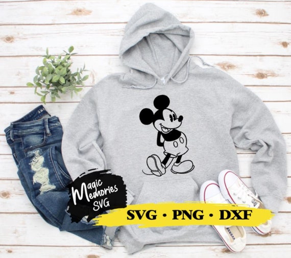 Mickey Whole Body Digital Download SVG PNG and DXF Cut File | Etsy