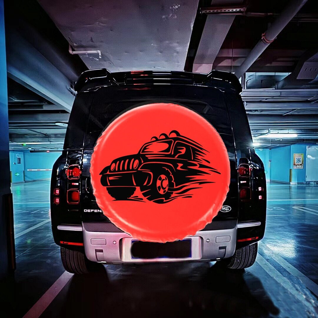 Personalized Jeep Spare Tire Cover, Car Pattern Waterproof Tire ...