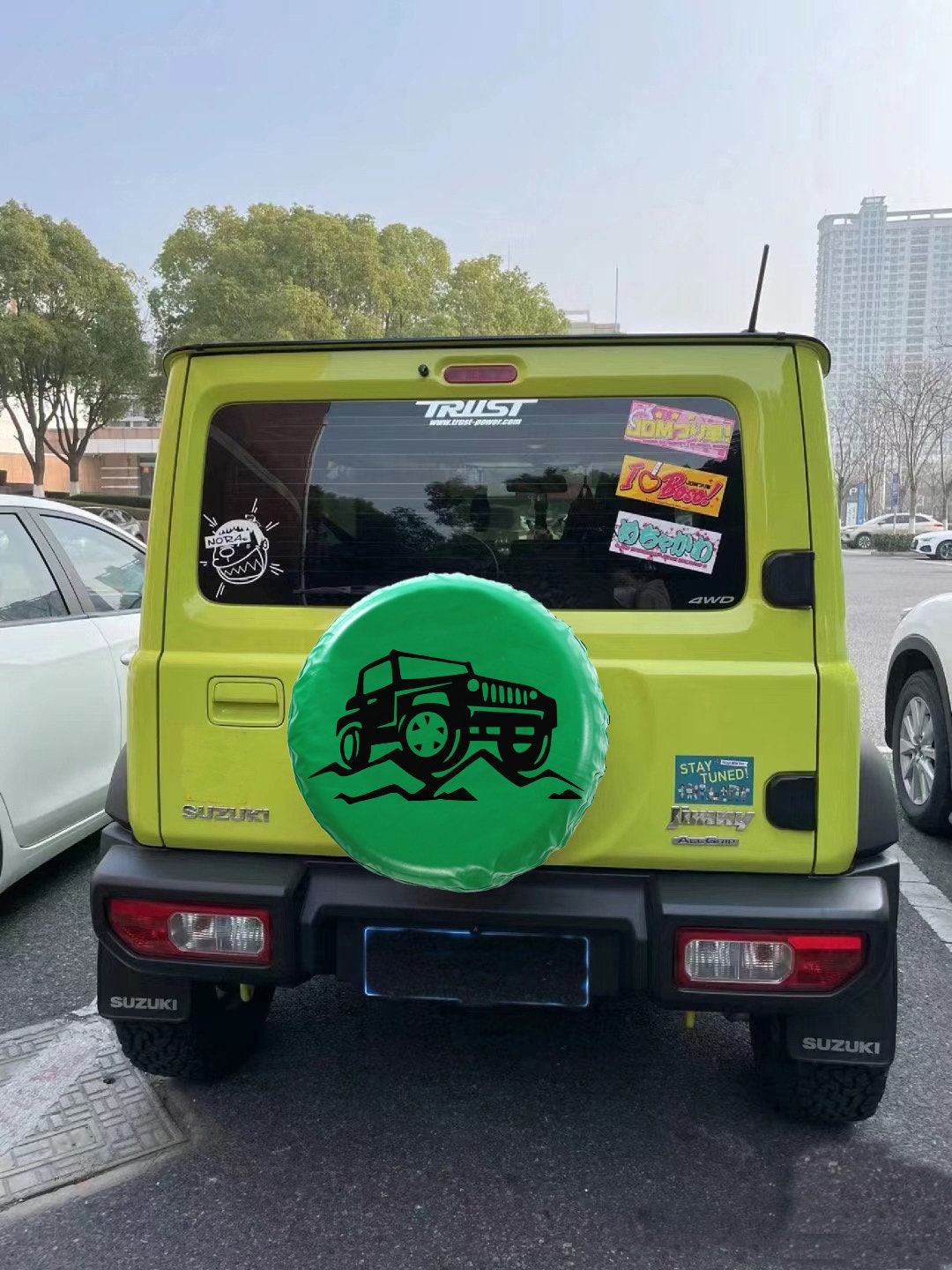 Personalized Jeep Spare Tire Cover, Car Pattern Waterproof Tire ...