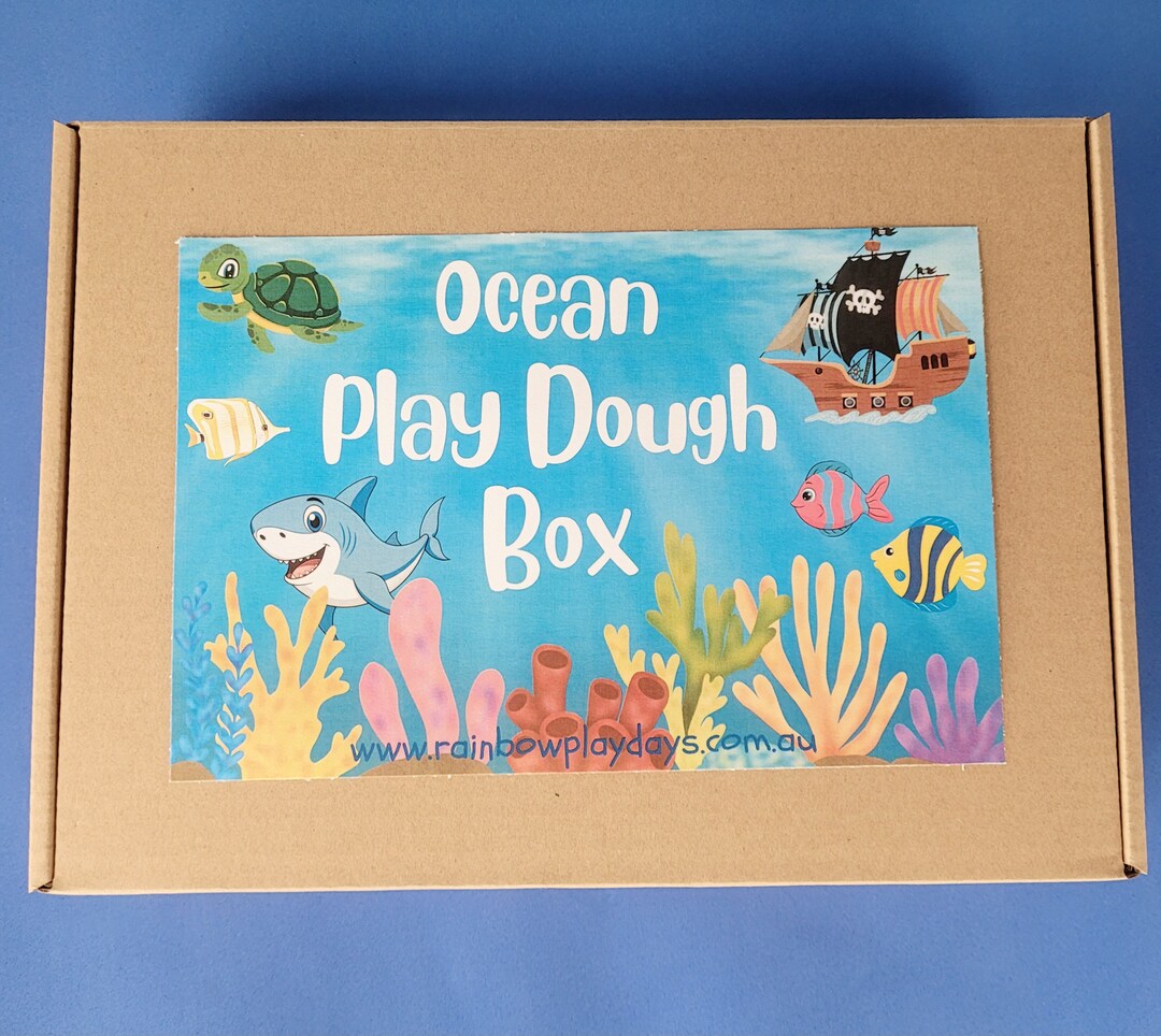 Ocean/ Pirate Play Dough Box - Etsy