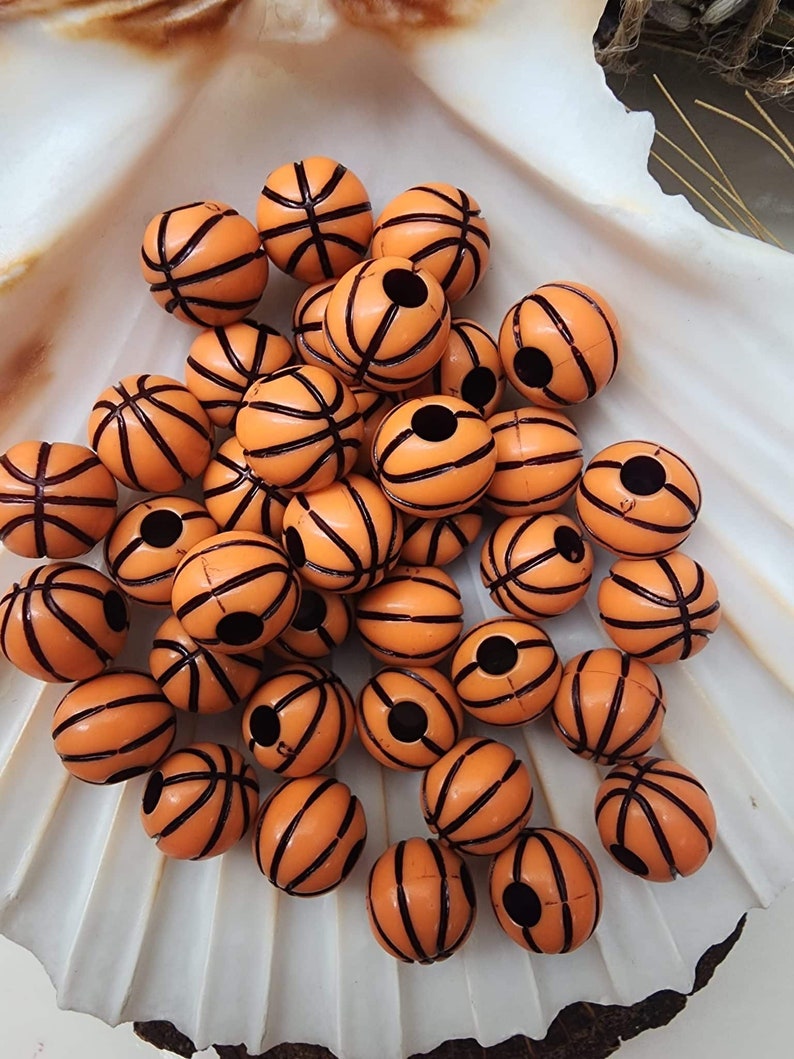 10MM Basketball Beads , 30 Pieces , Jewellery Making & Beading , Craft ...