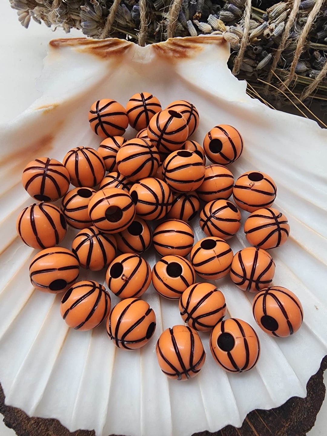 10MM Basketball Beads , 30 Pieces , Jewellery Making & Beading , Craft ...