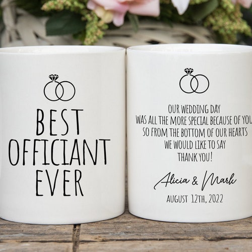 Wedding Officiant Gift Officiant Mug Best Officiant Ever - Etsy