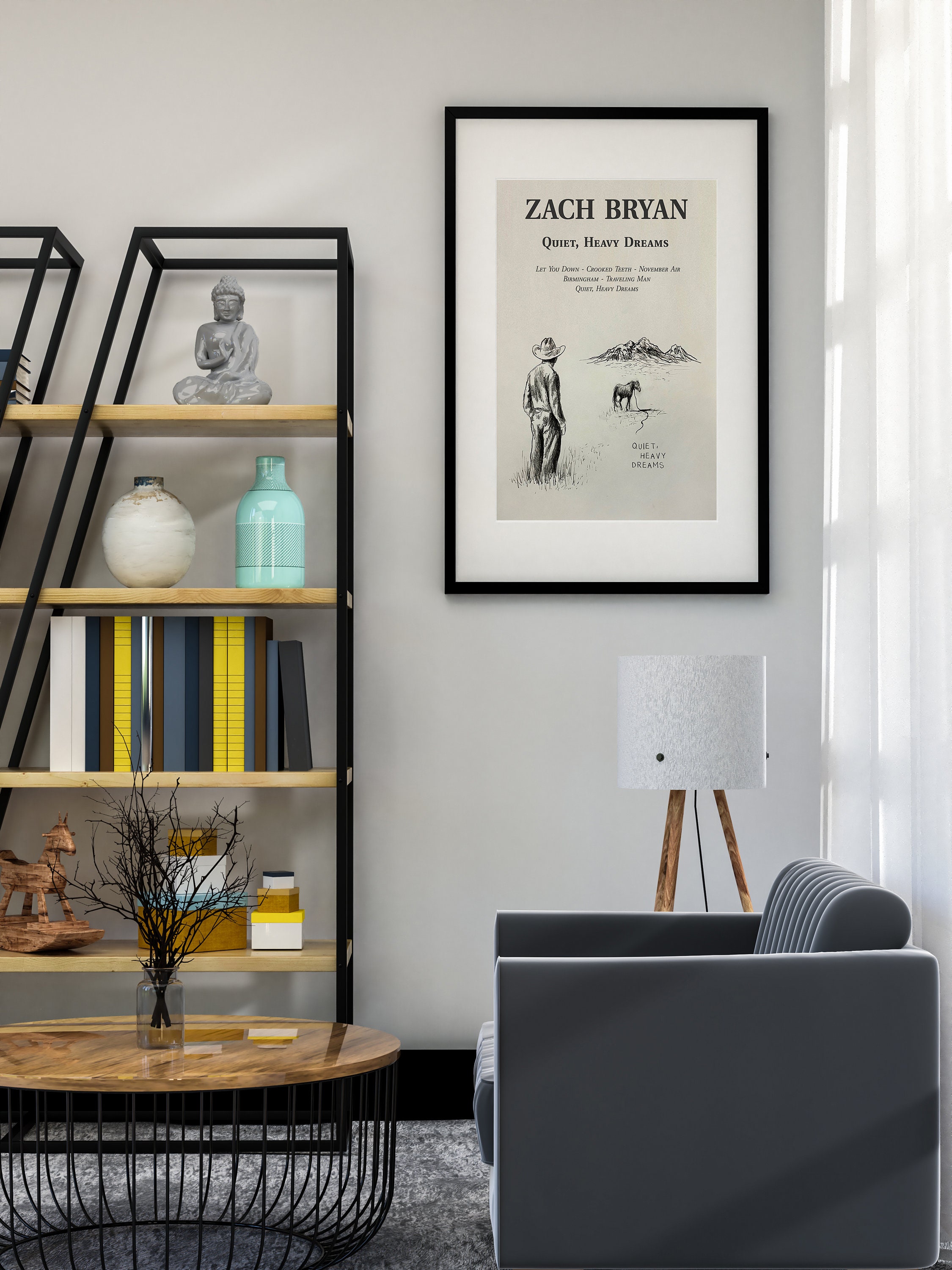 Zach Bryan Poster - Zach Bryan Quiet, Heavy Dreams Poster