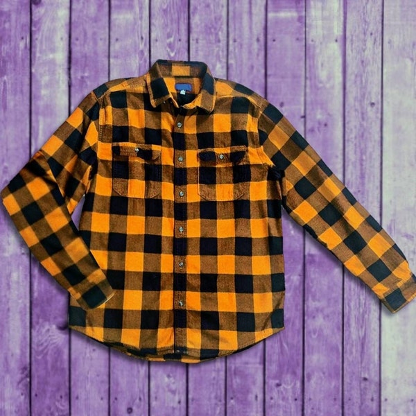 Orange Flannel - Etsy