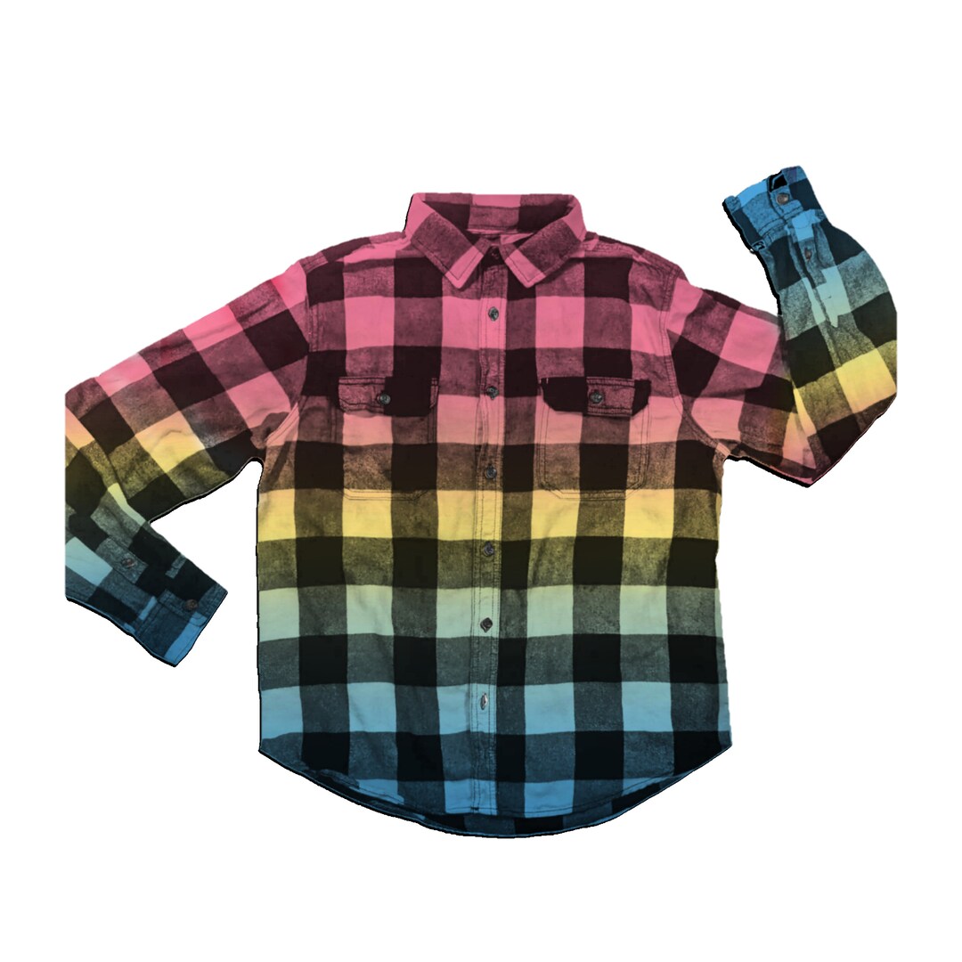 Pan Pride Flag Flannel Shirt LGBTQ Pride Month Pansexual - Etsy