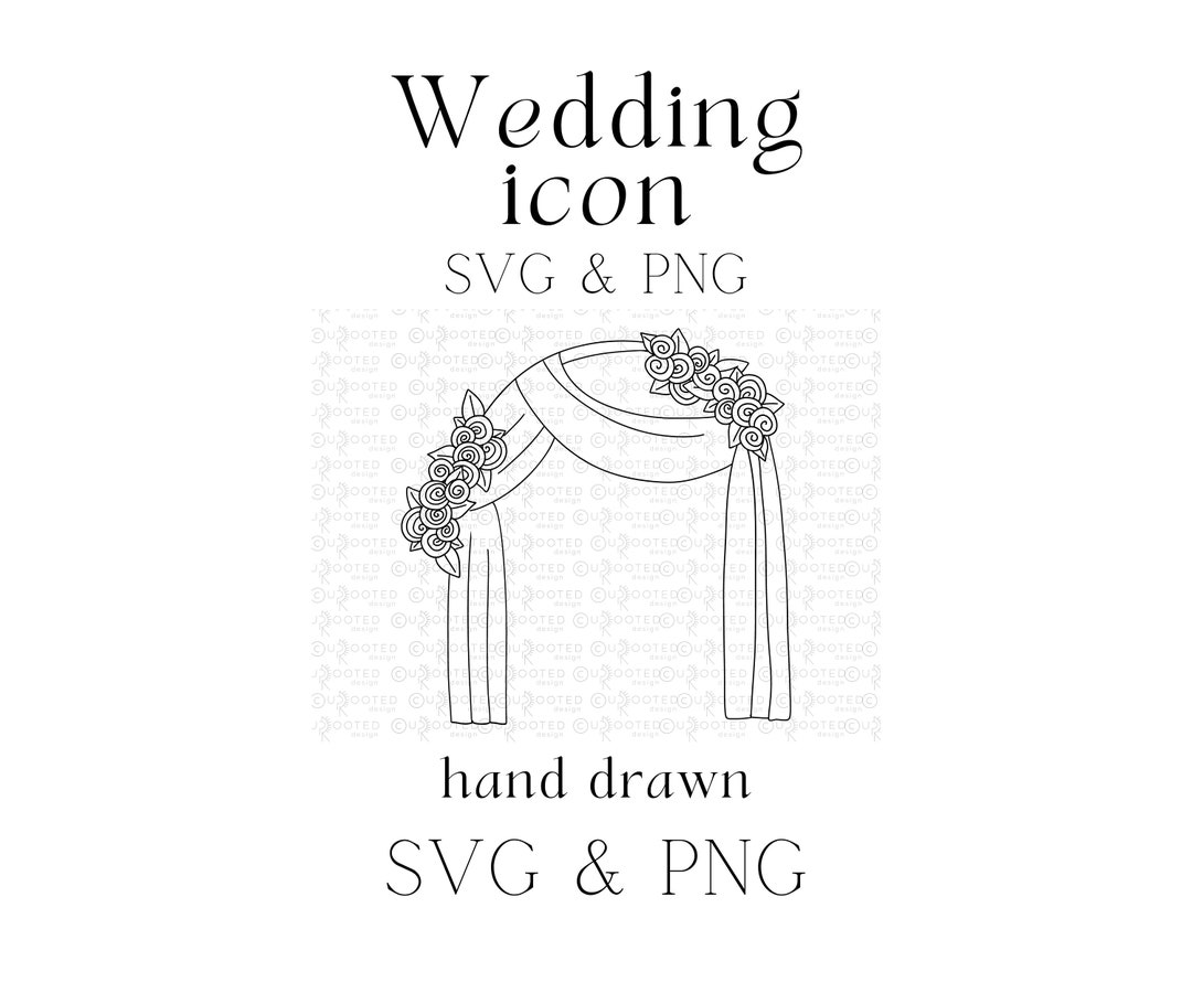 Wedding Arch SVG for Wedding Timeline or Itinerary, Wedding Icon ...