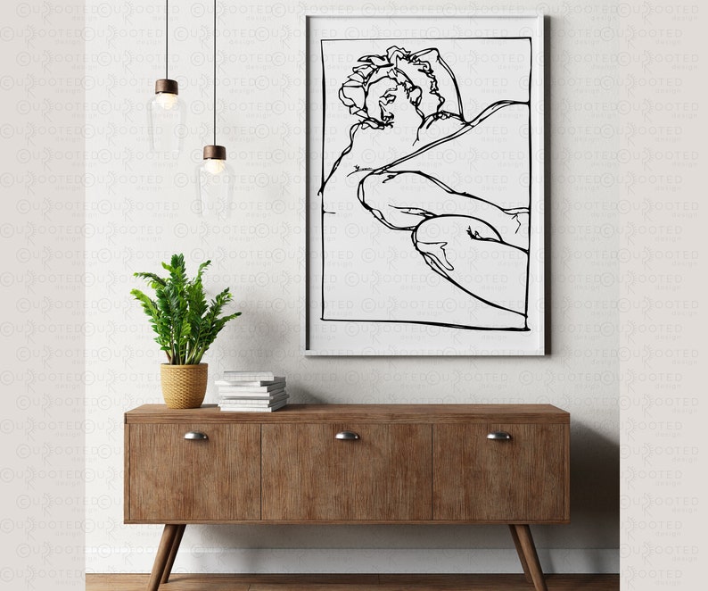 Female Body Drawing Female Figure Art Modern Line Drawing - Etsy