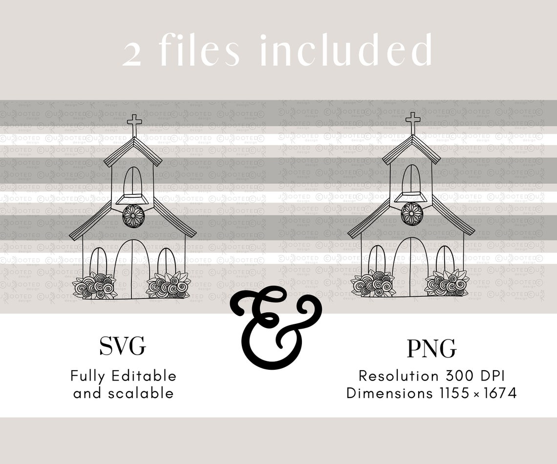 Wedding Chapel Venue SVG, Wedding Church Icon, Wedding Clip Art, Vector ...