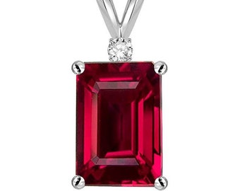 Red Ruby Pendant - Etsy