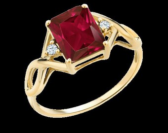 4 Carat Ruby Ring - Etsy