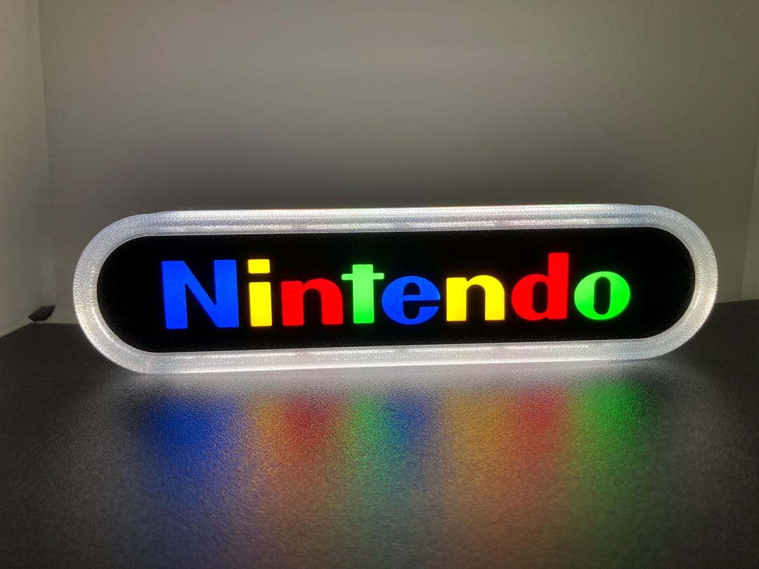 Nintendo V4 3d Printed Led Sign - Etsy