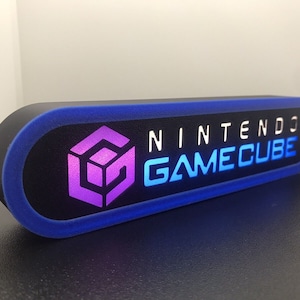 Nintendo Gamecube 3d Printed Led Sign - Etsy