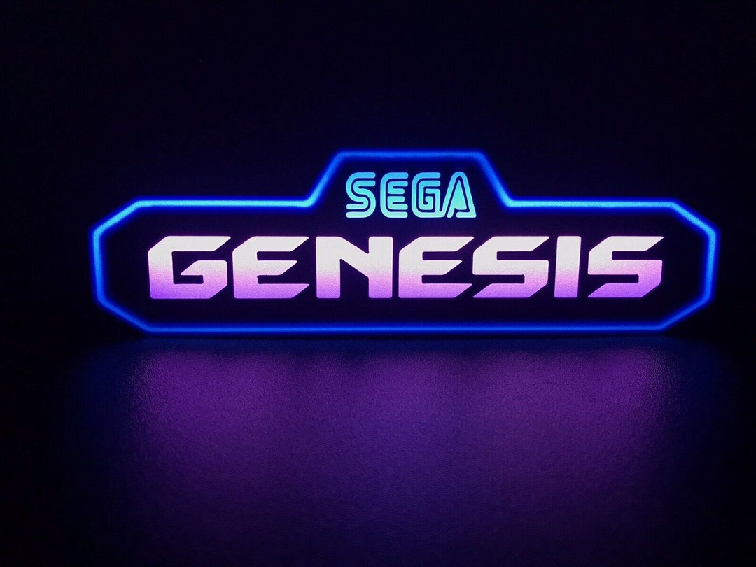 Sega Genesis 3d Printed Led Sign 12" - Etsy