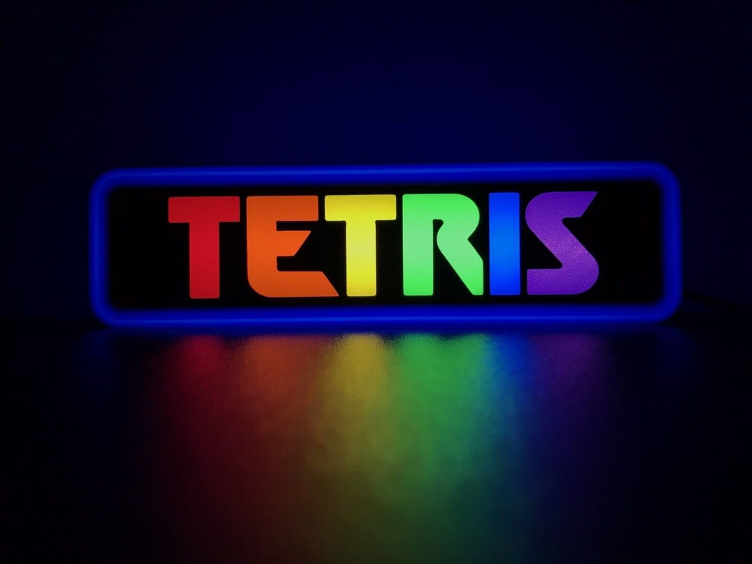 Tetris 3d Printed Led Sign - Etsy