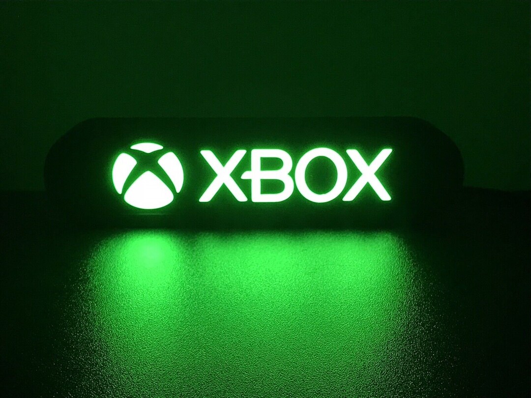 Xbox 3d Printed Led Sign - Etsy