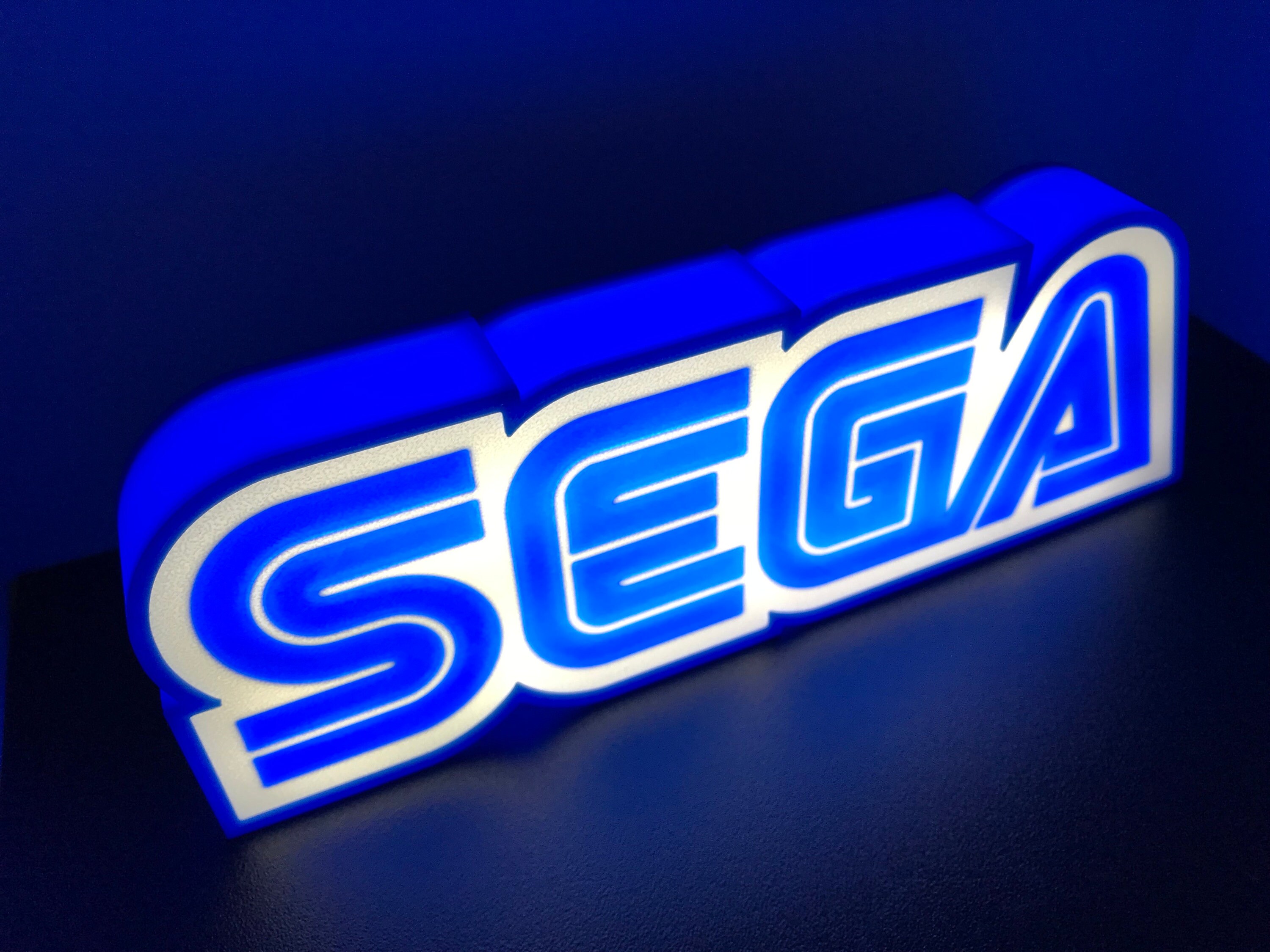 Sega 3d Printed Led Sign V2 - Etsy