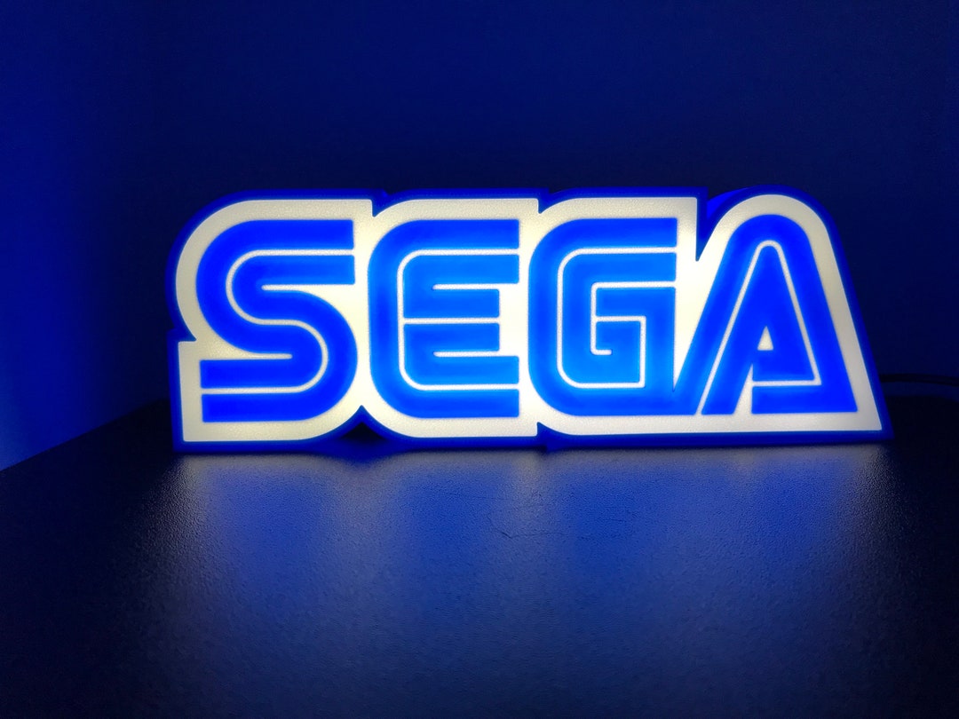 Sega 3d Printed Led Sign V2 - Etsy