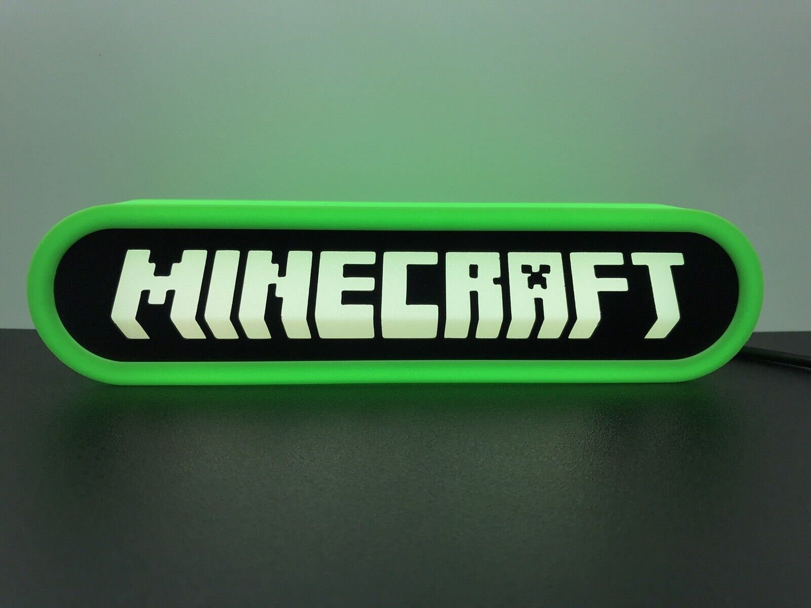Minecraft 3d Printed Led Sign - Etsy