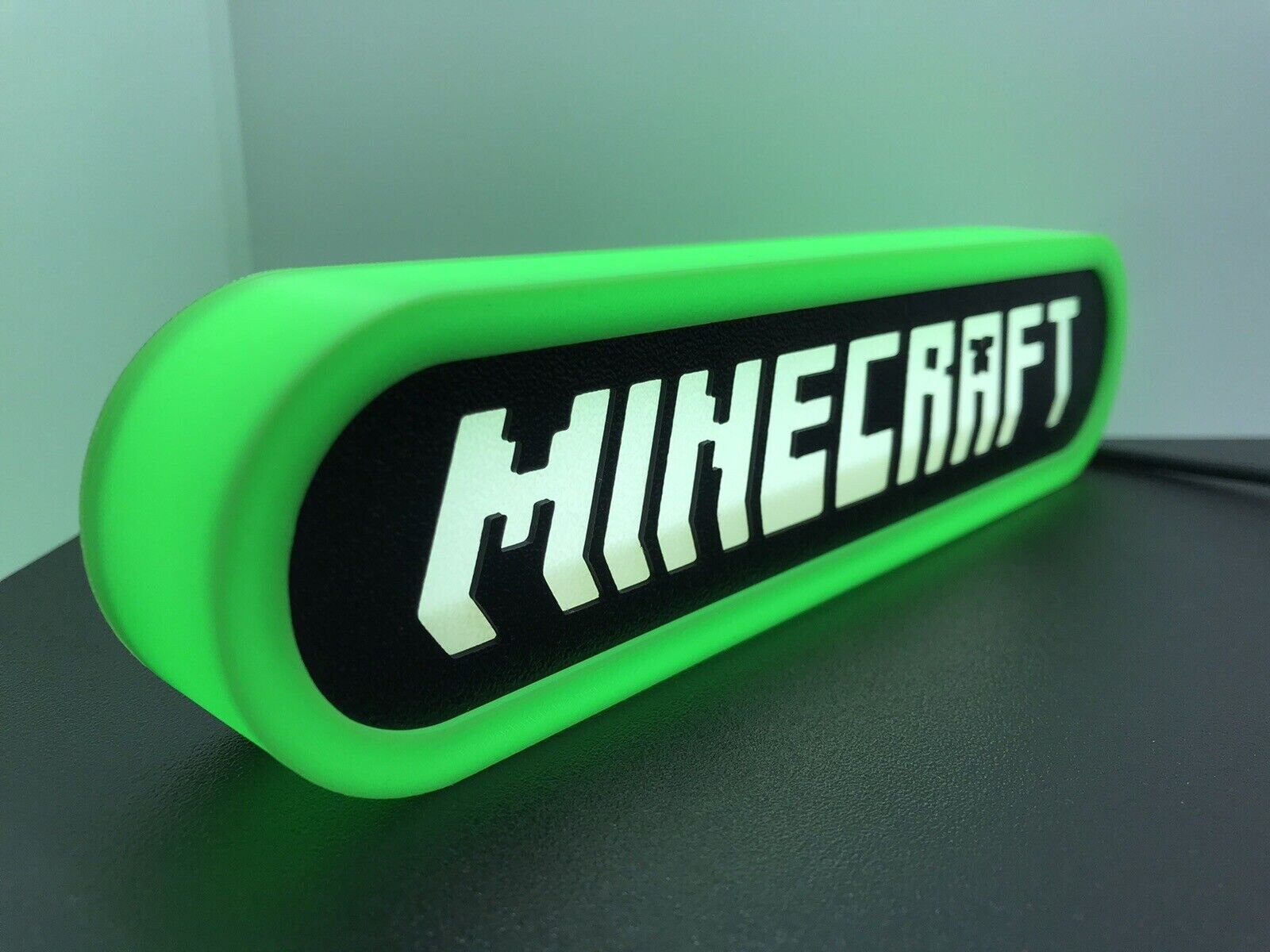Minecraft 3d Printed Led Sign - Etsy