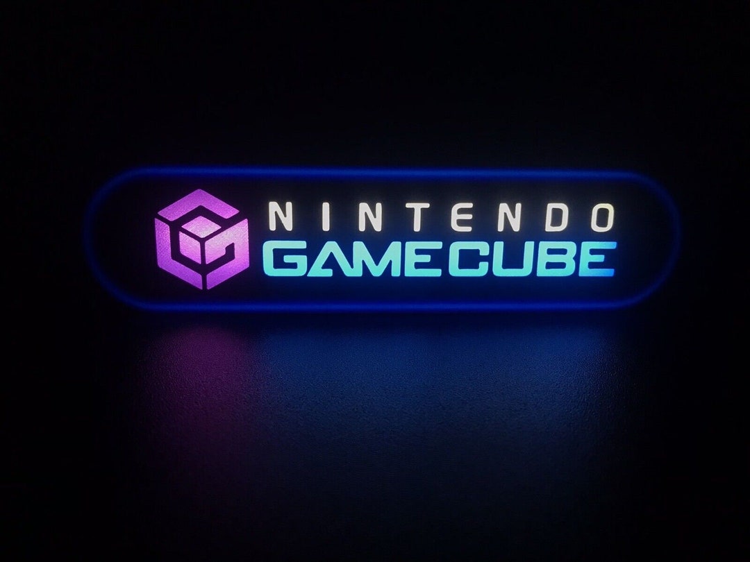 Nintendo Gamecube 3d Printed Led Sign - Etsy