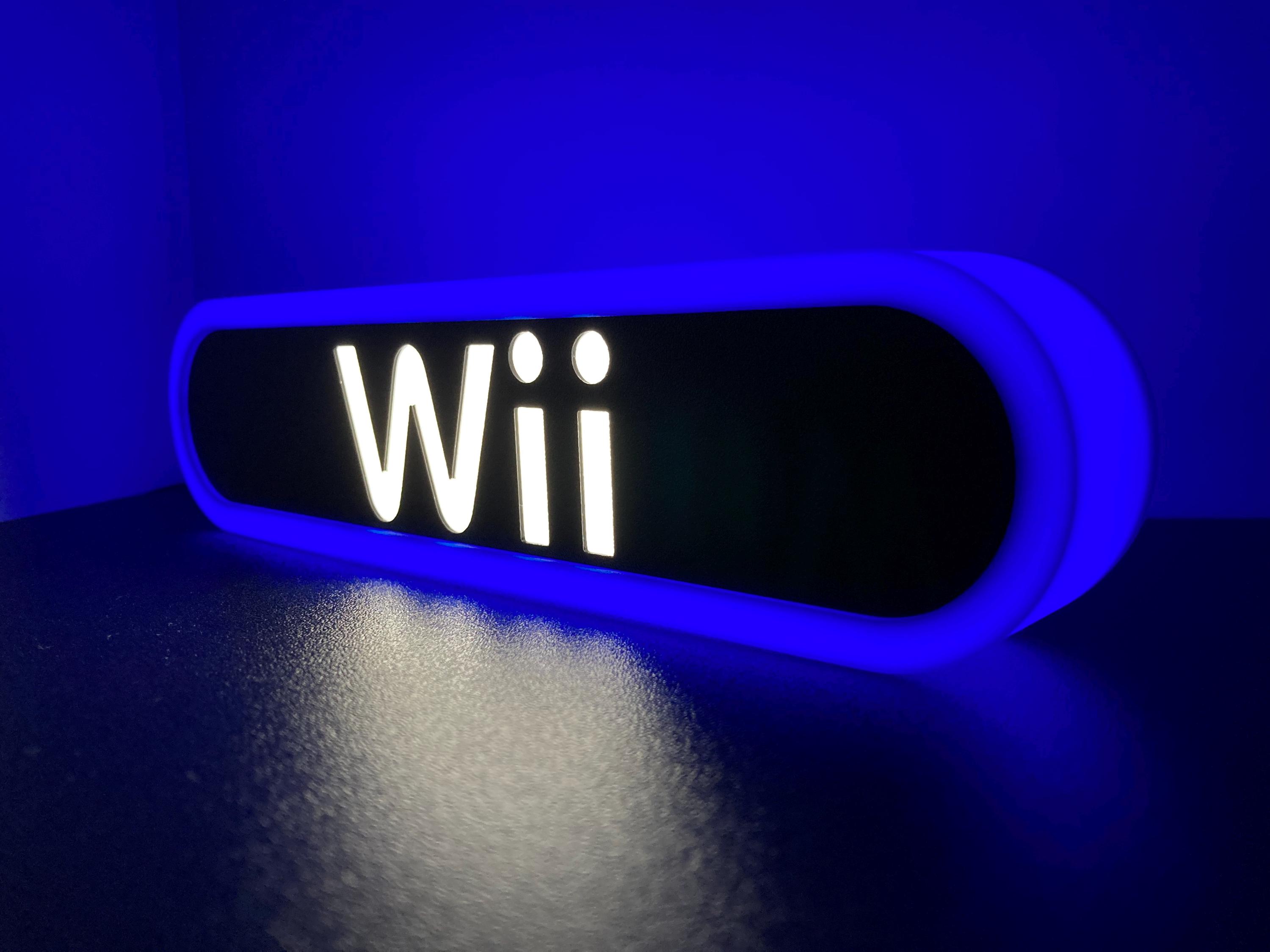 Nintendo Wii V2 3d Printed Led Sign - Etsy