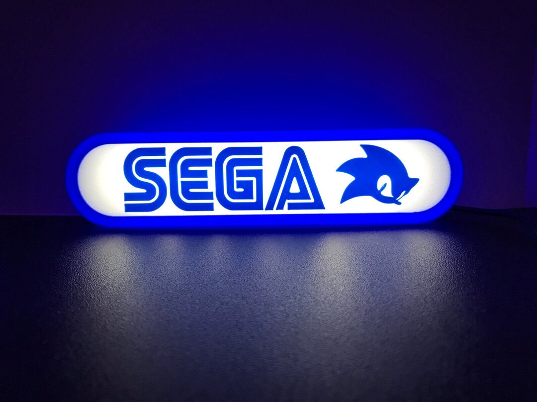 Sega 3d Printed Led Sign - Etsy