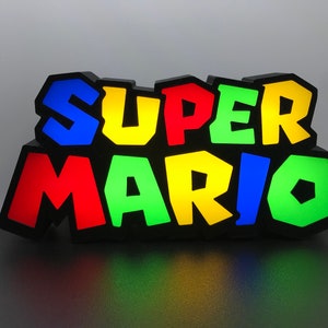 Super Mario 3d Printed Led Sign - Etsy