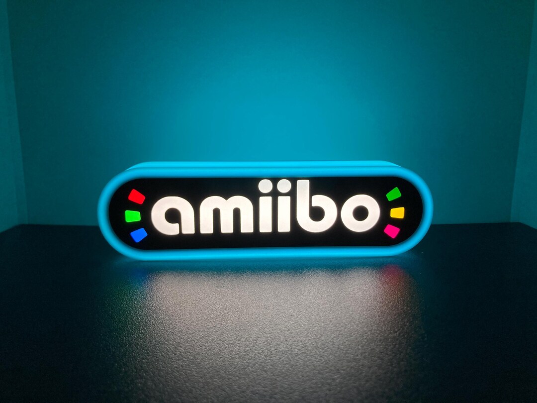 Amiibo 3d Printed Led Sign - Etsy