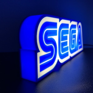 Sega 3d Printed Led Sign V2 - Etsy