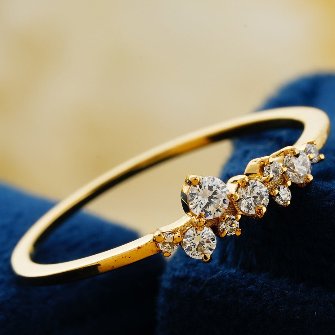 0.30-ct-round-cluster-pyramid-bridal-band-thin-scattered-moissanite ...